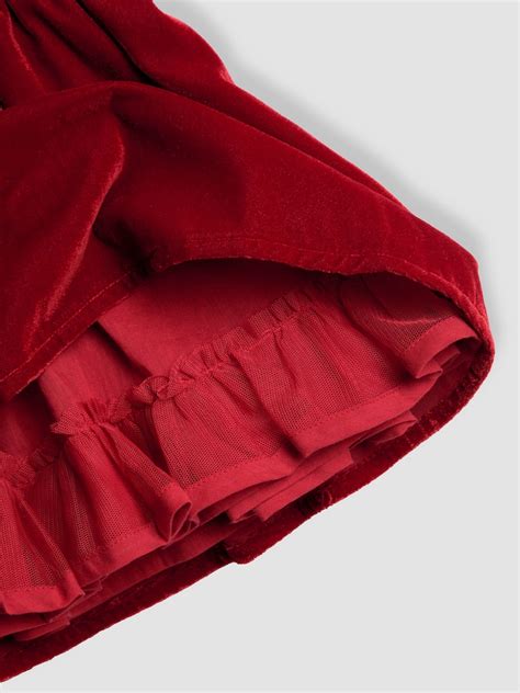 Buy Jojo Maman Bébé Red Frill Collar Blouse And Velvet Skirt Set From Next United Arab Emirates