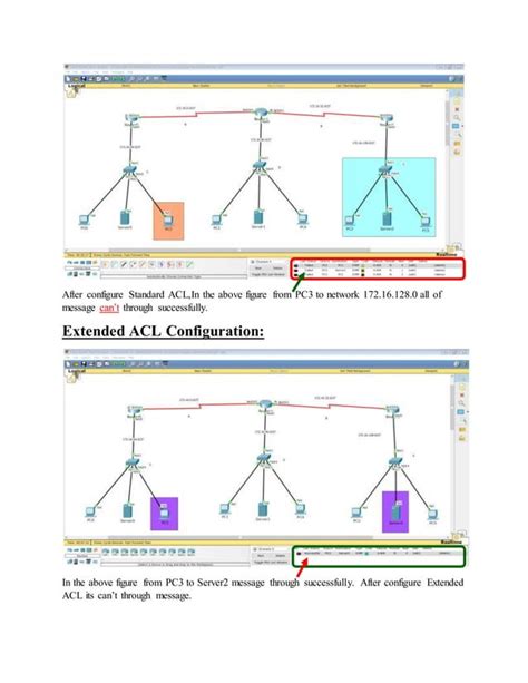 Standard And Extended Acl Configuration Docx
