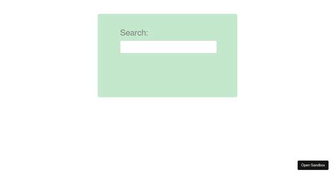 Autocomplete Codesandbox