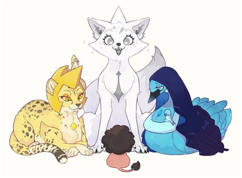 Steven Quartz Universe Blue Diamond Yellow Diamond Blue Pearl White