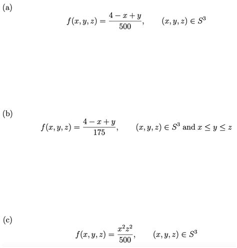 Solved Pts Suppose The Random Vector X Y Z Chegg