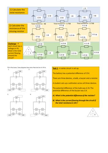 Series Circuits Gcse Physics Teaching Resources