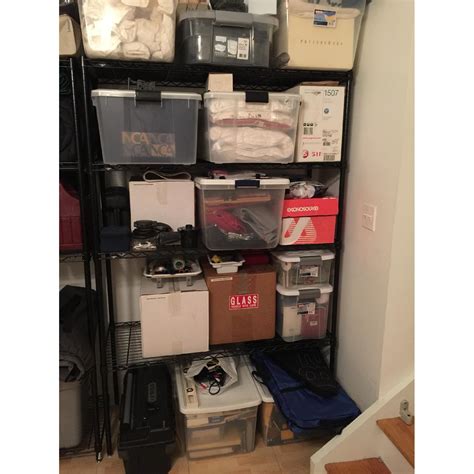 Container Store Intermetro Shelving Unit Aptdeco