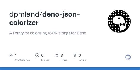 Github Dpmlanddeno Json Colorizer A Library For Colorizing Json Strings For Deno