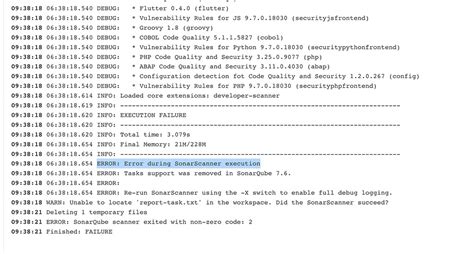 Error Executing Sonar Scannner In Jenkins Sonarqube Server