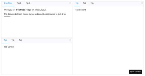 Rc Dock Examples CodeSandbox