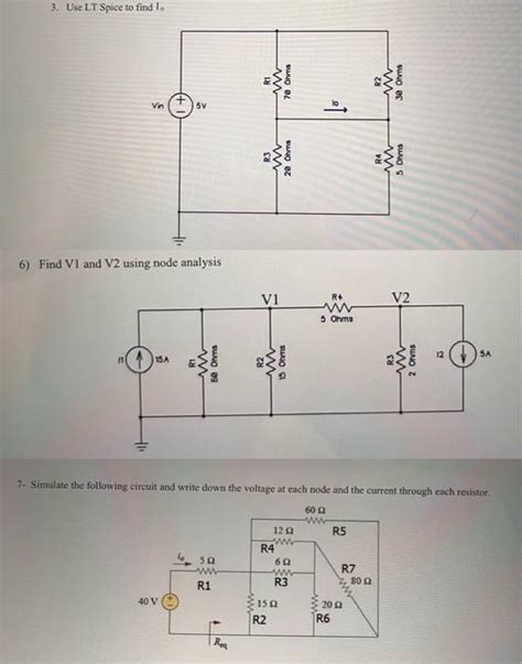 Solved Find V And V Using Node Analysis Simulate The Chegg