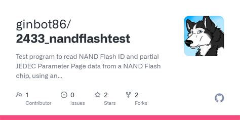 Github Ginbot Nandflashtest Test Program To Read Nand Flash Id And Partial Jedec