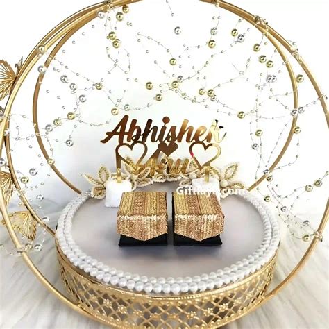 Modern Engagement Ring Plate Decoration Ideal For Every Event