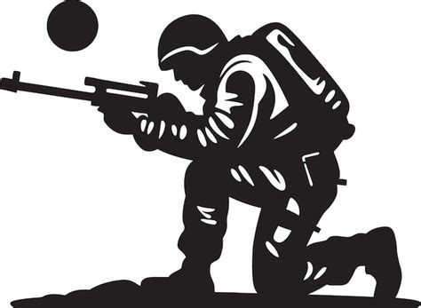 Premium Vector Lethal Strike Soldier Firing Rocket In Black Explosive