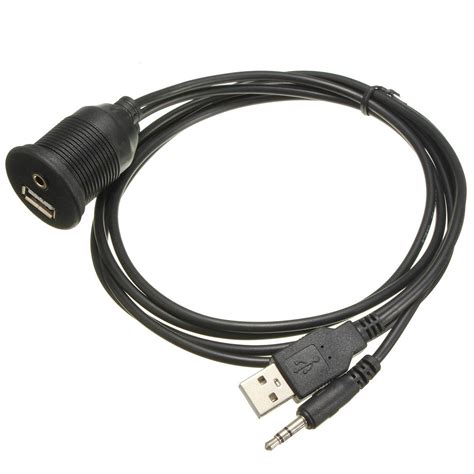 2016 Новый 1 м Автомобиля Приборной Панели Крепление 3.5 мм USB 2.0 AUX ...