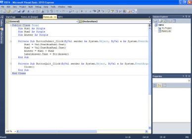 Microsoft Visual Basic 2010 Express Software Informer