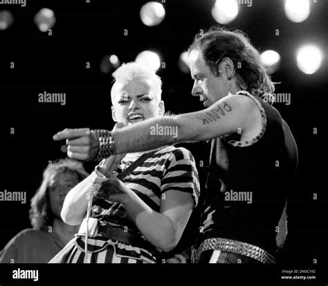 German Rock Stars Nina Hagen And Udo Lindenberg Perform On September 03