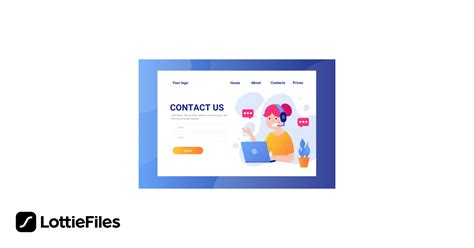 Free Contact Us Page Lottie Animation Json File Animation By Nadeem Javed Lottiefiles