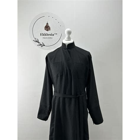 Embroidered Inner Cassock Orthodox Black Cassock Light Summer Cassock