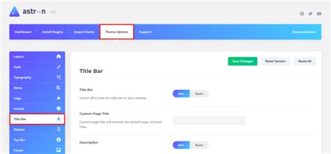 Title Bar Documentation