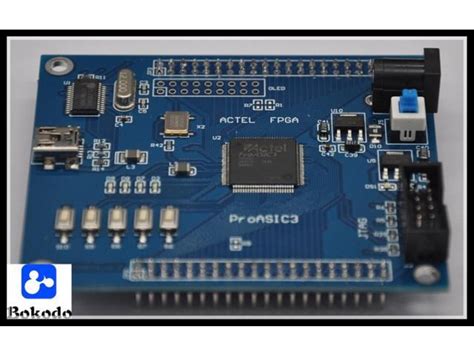 Actel Proasic A3p125 With Serial Fpga Minimum System Development Board Experiment Board