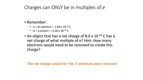 Lesson 2 Quantization Of Charge Pptx