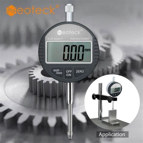 Neoteck DTI Digital Dial Indicator 0 01 0005 Inch Digital Probe Indicator Dial Test Gauge Range