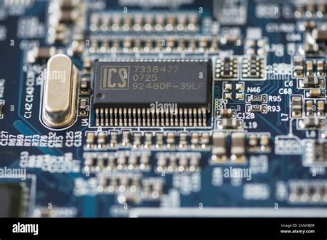 Timisoara Romania March 30 2019 Close Up Of A Ics Microprocessor Clock Generator Stock