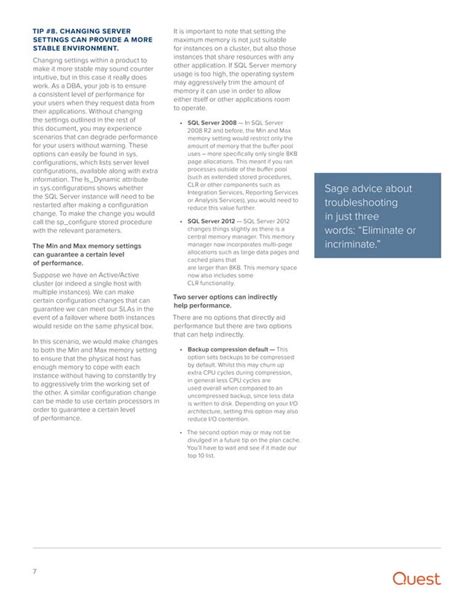 10 Tips For Optimizing Sql Server Performance White Paper 22127 Pdf