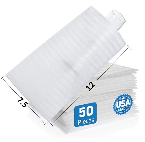 Wow Bags 50 Pk 7 5x12 Inch Cushion Foam Pouches For Fragile Items
