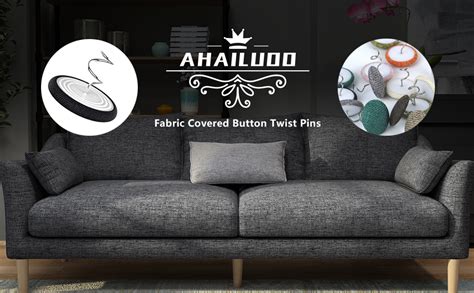 12 Colors Fabric Covered Button Twist Pins Dust Ruffle Pins For Sofa，upholstery