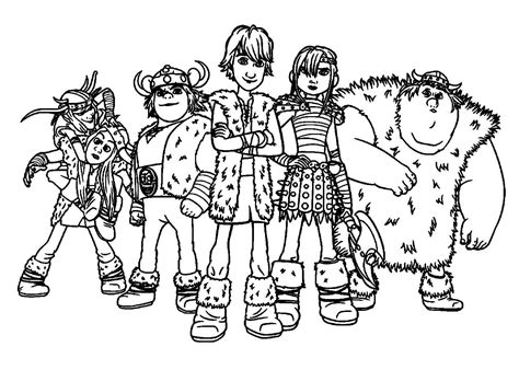 Раскраски Как приручить дракона распечатать или скачать бесплатно в формате Pdf