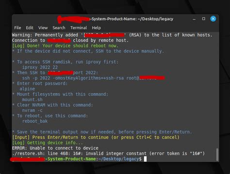 Question I Keep Getting Error 16 In Legacy Ios Kit Rlegacyjailbreak