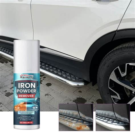 Car Rust Remover Spray Iron Powder Dissolver For Aluminum Stainless Steel Metal Surfaces