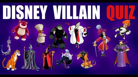 Disney And Pixar Villain Quiz Guess The Movie And The Character Name