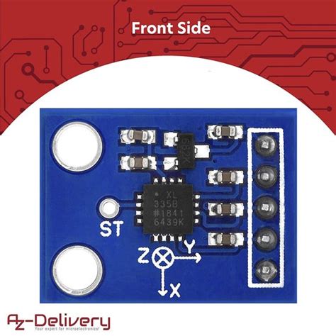 Azdelivery Gy 61 Adxl335 Accelerometer Angle Sensor Module Compatibel