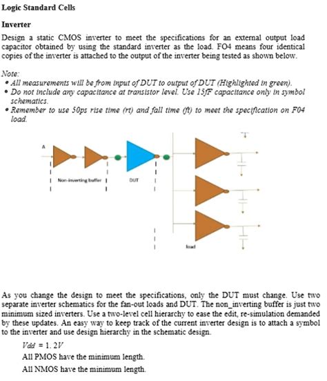 title designing a static cmos inverter for logic standard cells