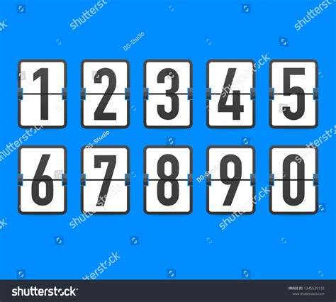 Flip Countdown Clock Counter Timer Vector Stock Vector Royalty Free Shutterstock