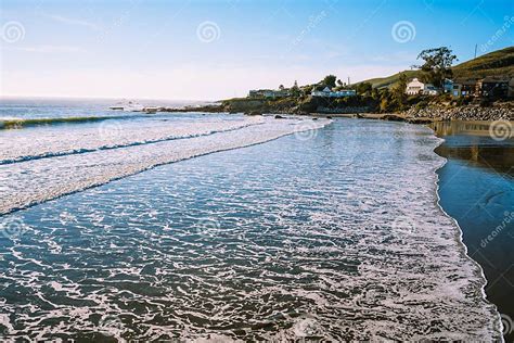 Cayucos State Beach Is Right On The Waterfront In The Town Of Cayucos