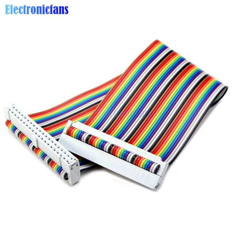 【mary Dai Store】newest Pin 40pin Gpio Rainbow Ribbon Cable For