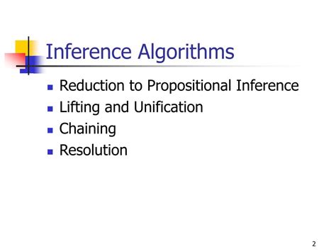 Ppt Inference In First Order Logic Powerpoint Presentation Free
