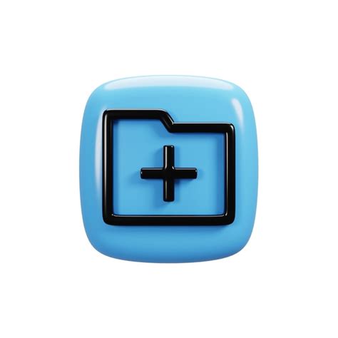 premium photo add folder icon on 3d rendering user interface icon concept