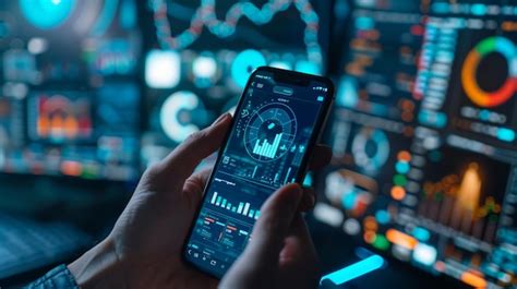 Premium Photo Analyzing Data Trends On Smartphone App