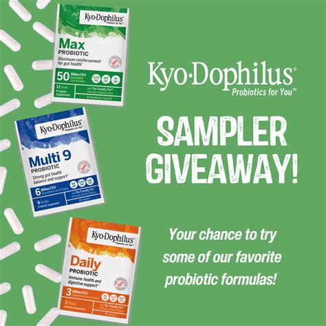 Friday Freebies Free Kyo Dophilus Probiotic Sample Pack