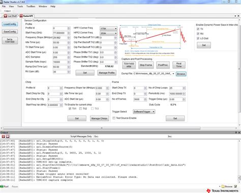IWR BOOST Radar Studio Configuration For A Long Run In FMCW Mode