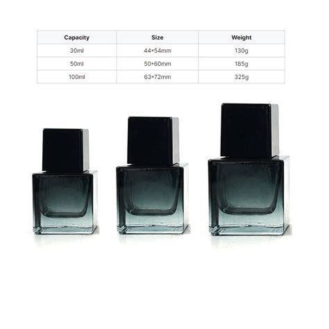 Gradient Perfume Bottle 30ml 50ml 100ml Shine Packaging