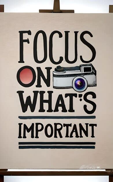 Premium Photo View Of Text Focus On Whats Important Of The Poster