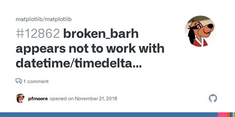 broken barh appears not to work with datetime timedelta objects · issue