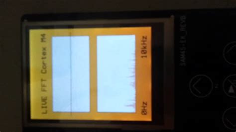 Atmel Sam4s Ek Doing A Live Fft Youtube