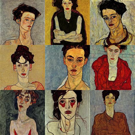 Egon Schiele Versensporn 22 Abschiedsdruck Bert Papenfuß