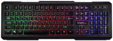 Argom Tech Gaming Keyboard Combat Usb With Lights English Amazonca