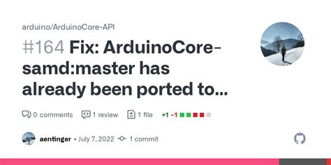 Fix Arduinocore Samdmaster Has Already Been Ported To Using