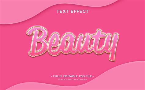 Premium Psd Pink Girly Text Effect