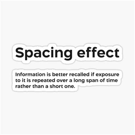 Spacing Effect Black Sticker By EdimQuotes Redbubble